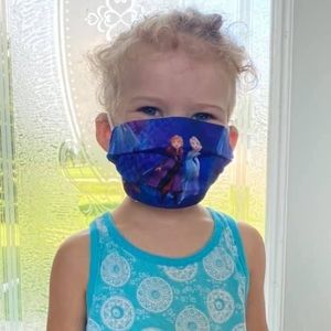 home made | Accessories | Frozen Elsa Pleated Childrens Face Masks Ages ...